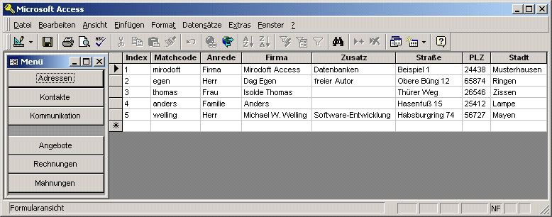 VisualBasic.Tips - Access Fensterhandling per API
